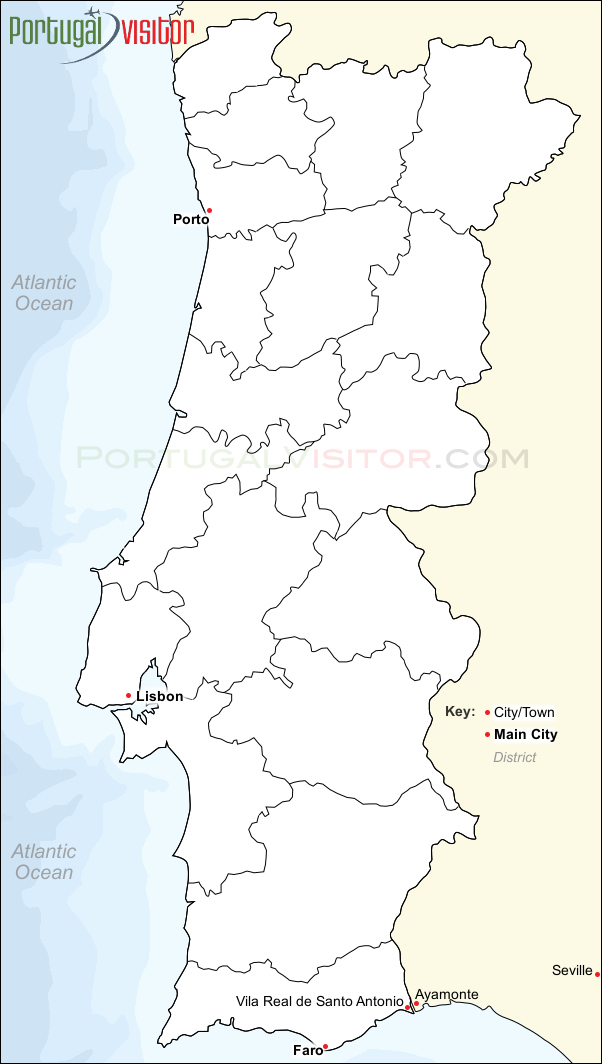 Sevilla Map Andalusia Spain